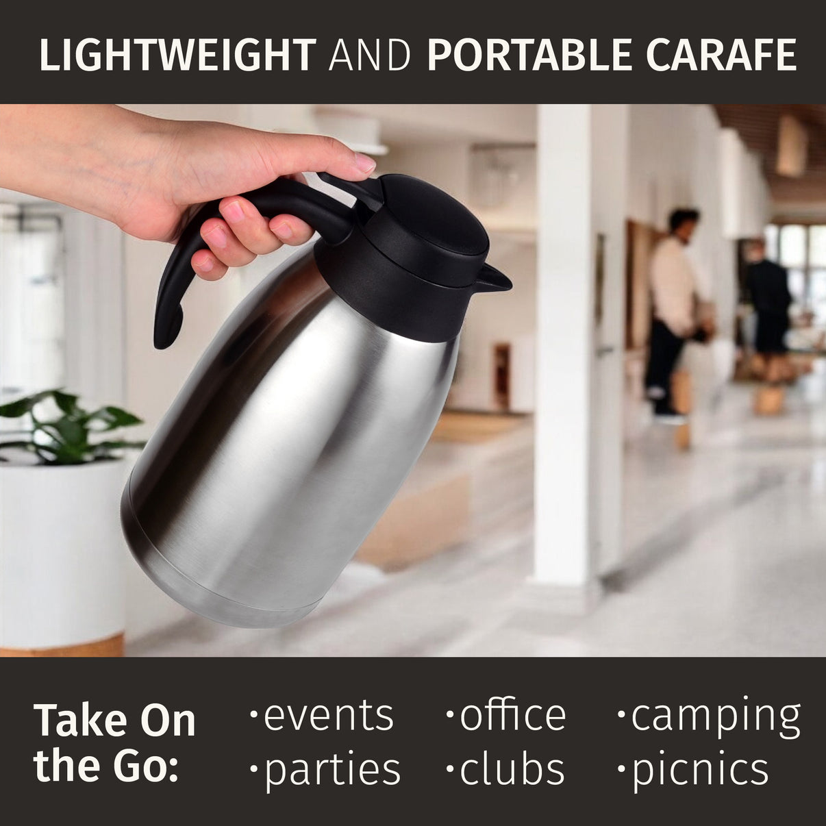 68 oz (2L) Stainless Steel Thermal Coffee Carafe – Cresimo